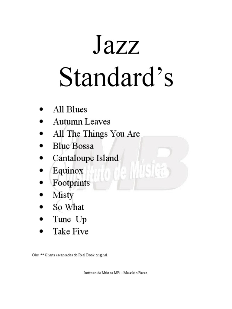 Jazz Standard | PDF