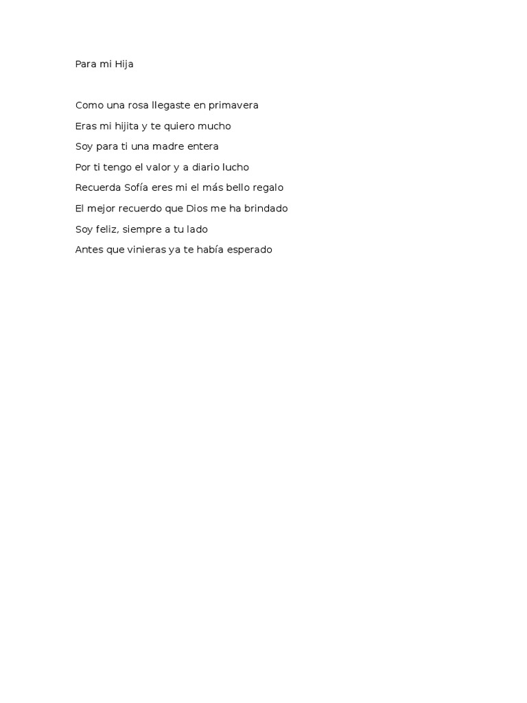 Poema para Sofia | PDF