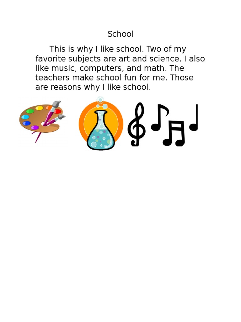 Why I Enjoy School and Subjects | PDF