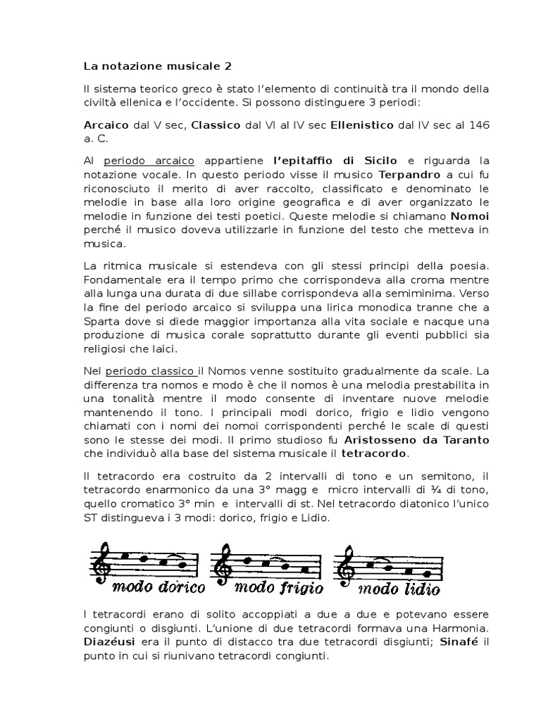 La Notazione Musicale 2 | PDF