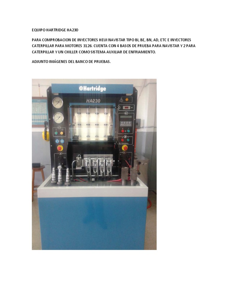 Equipo Hartridge Ha230 | PDF