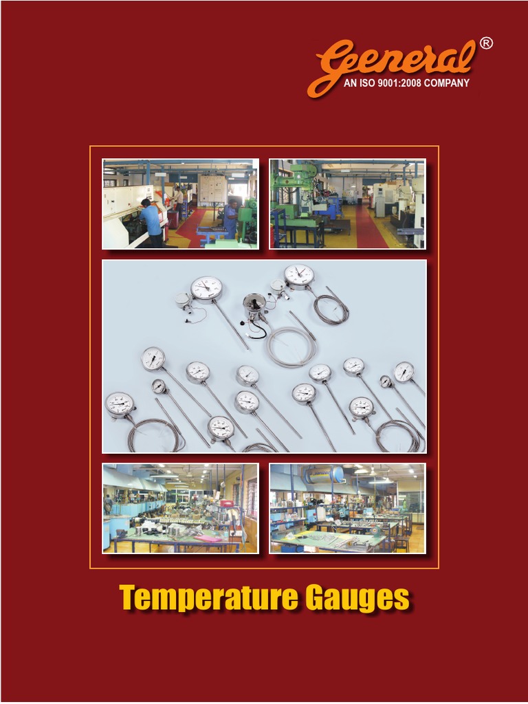 Temperature Gauges Catalogue | PDF | Switch | Thermometer