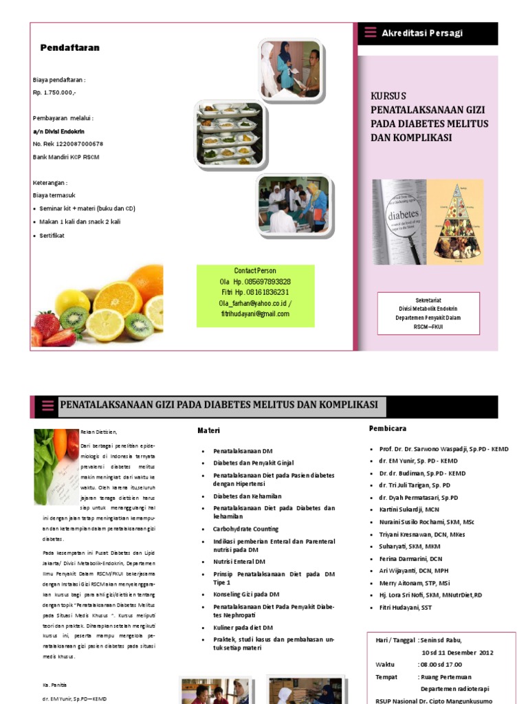 Brosur Pelatihan Gizi | PDF