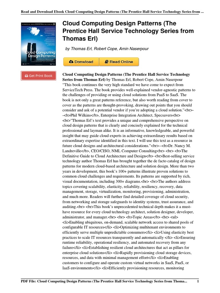 Computing Patterns Prentice Service Technology | PDF | Provisioning | Cloud Computing