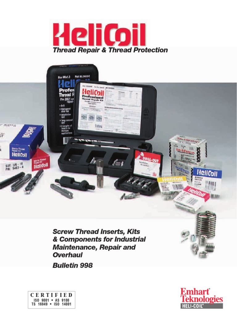 Helicoil Professional Kit | PDF | Screw | Tools