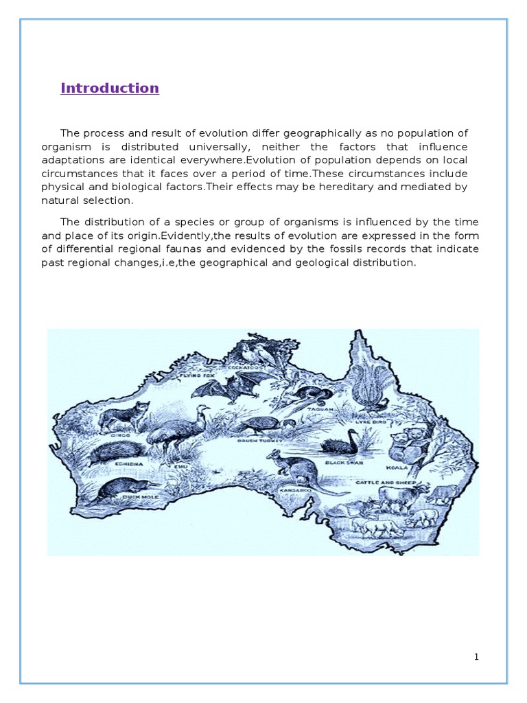 Zoogeographical Distribution | Biological Dispersal | Geography