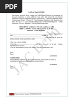 Single Girl Child Certificate Affidavit | PDF