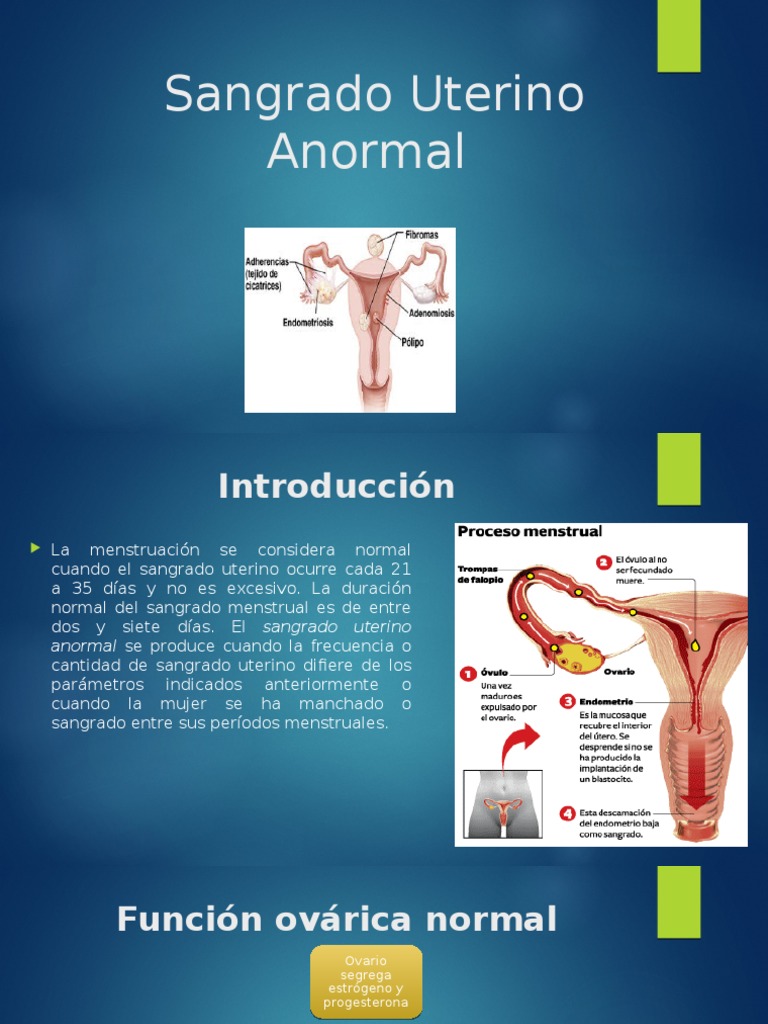 Sangrado Uterino Anormal | Útero | Ciclo menstrual