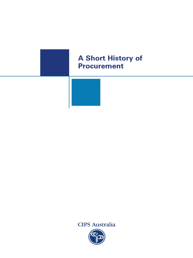 A Short History of Procurement PDF | PDF | Mercantilism | Procurement