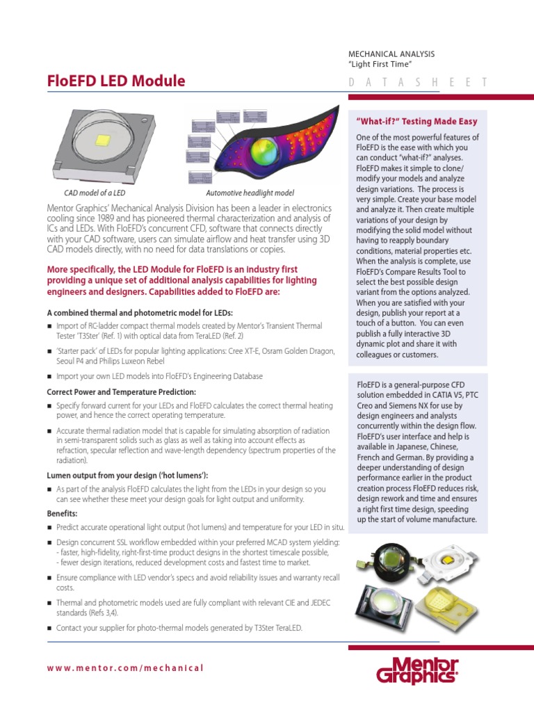 Floefd Led Module | PDF | Light Emitting Diode | Computer Aided Design