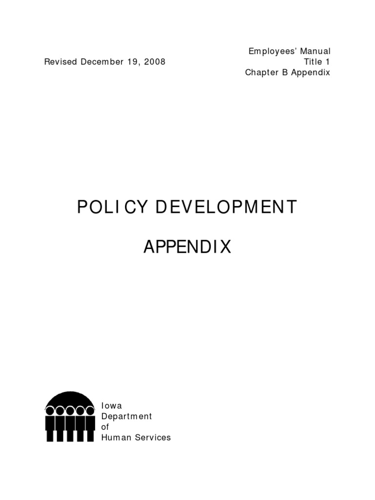 Policy Development: Appendix | PDF | Elementary And Secondary Education ...