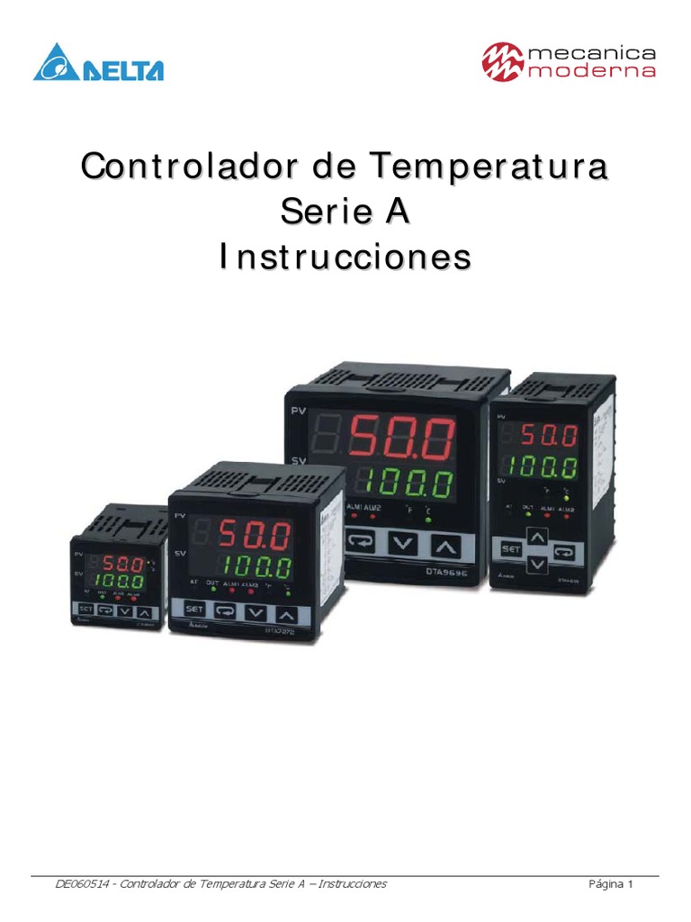Delta DTA - Controlador de Temperatura - Manual.pdf | Electromagnetismo ...