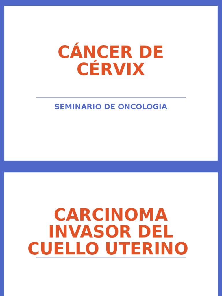 Diapositivas Cancer de Cervix | Cáncer de cuello uterino | Cáncer