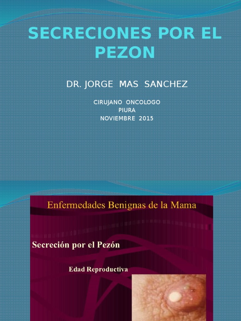 Secreciones Por El Pezon | PDF