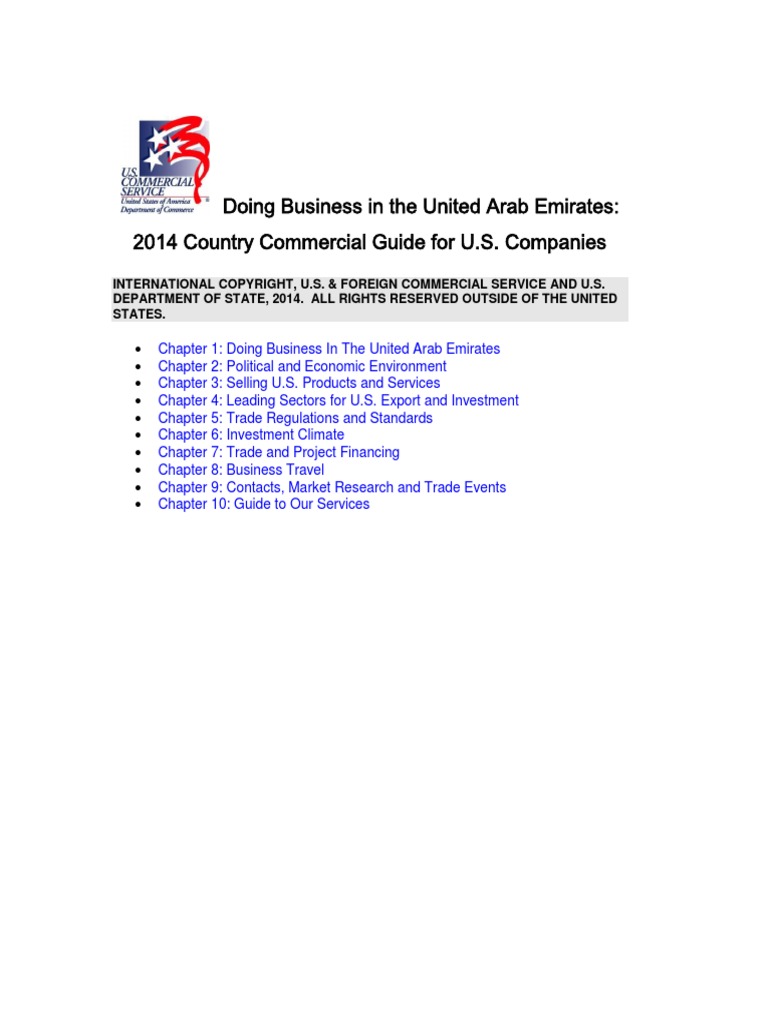 CCG 2014 - Uae - Export and Business | PDF | Intellectual Property ...