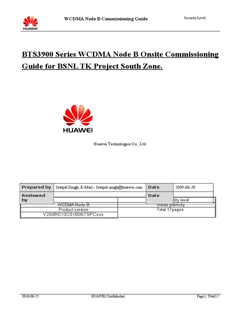 Node B Commissioning Guide | PDF | Computer File | Computing