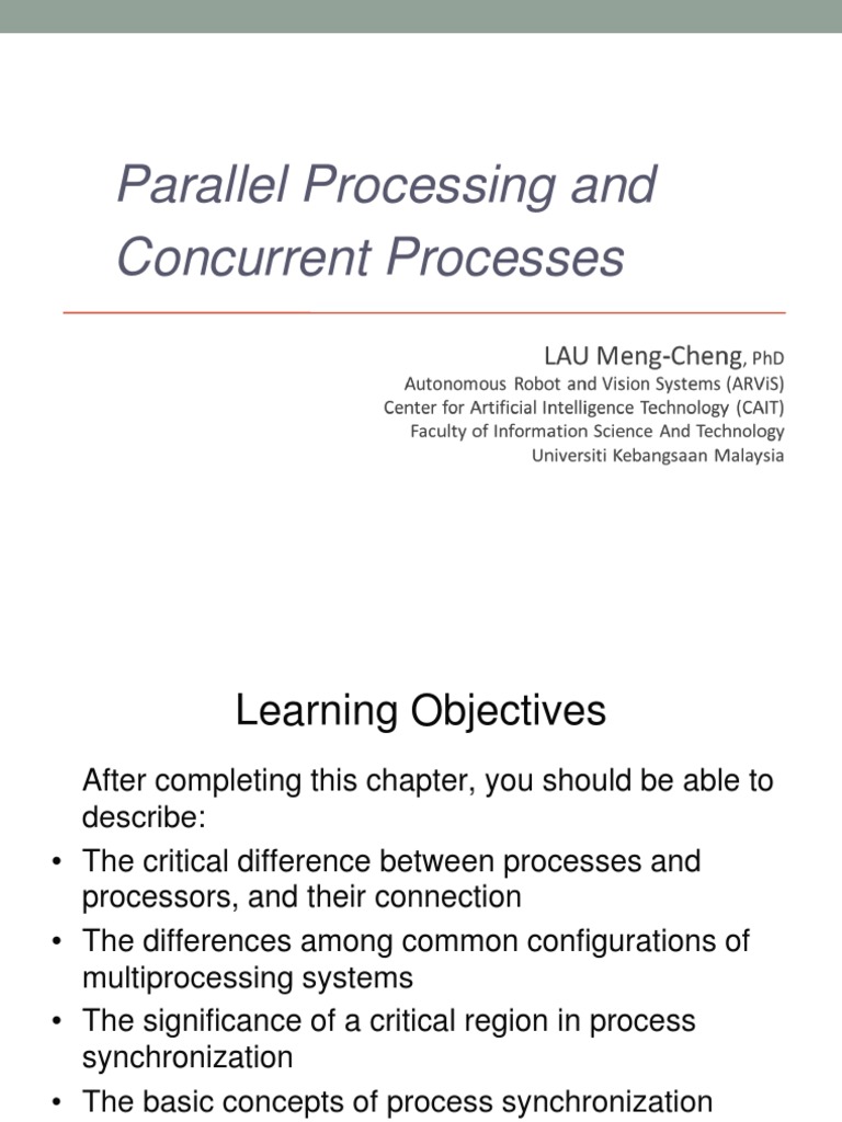 Parallel Processing And Concurrent Processes Pdf Multi Core Processor Parallel Computing