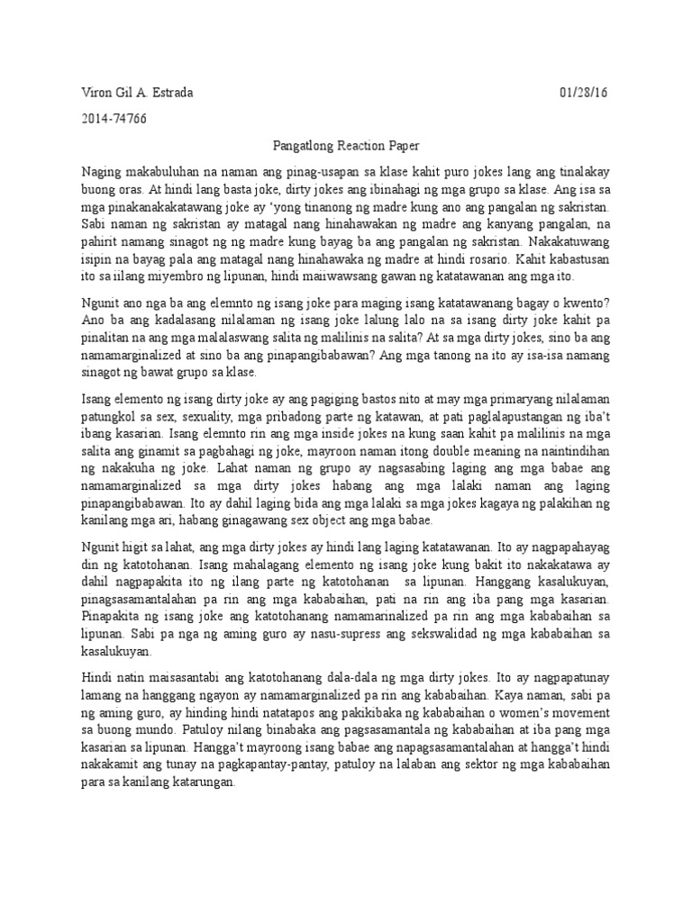 3rd Reflection Paper | PDF