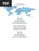5 Oceans Song | PDF