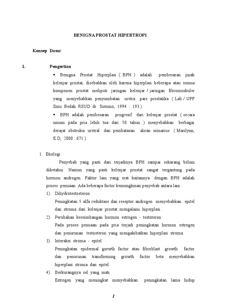 Asuhan Keperawatan BPH | PDF