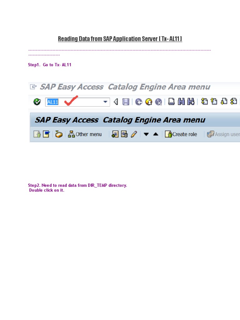 Reading Data From SAP Application Server (Tx-AL11) | PDF | Portable Document Format | Computer ...