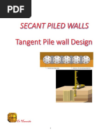 Secant Pile Wall Design and Analysis Example | PDF | Deep Foundation ...