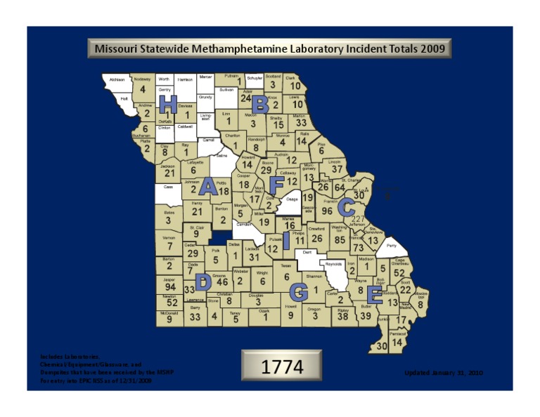 Missouri Meth Busts 2009 | PDF