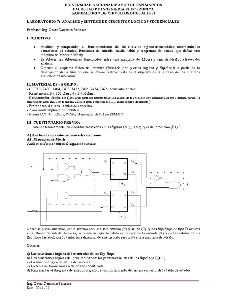 LAB 7 Circ Secuenciales | PDF | Ingenieria Eléctrica | Electrónica