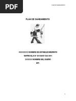 Manual Plan de Saneamiento Basico Dimf 2024 | PDF | Alimentos | Saneamiento
