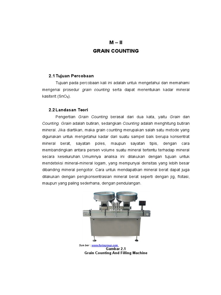 Grain Counting | PDF
