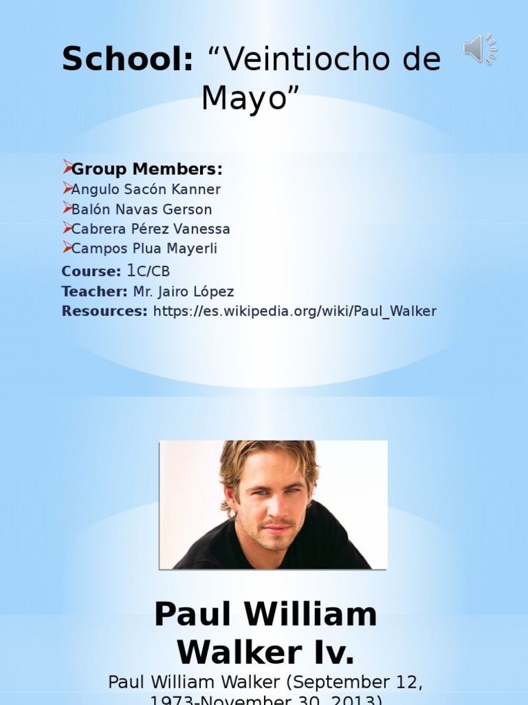 Paul Walker | PDF