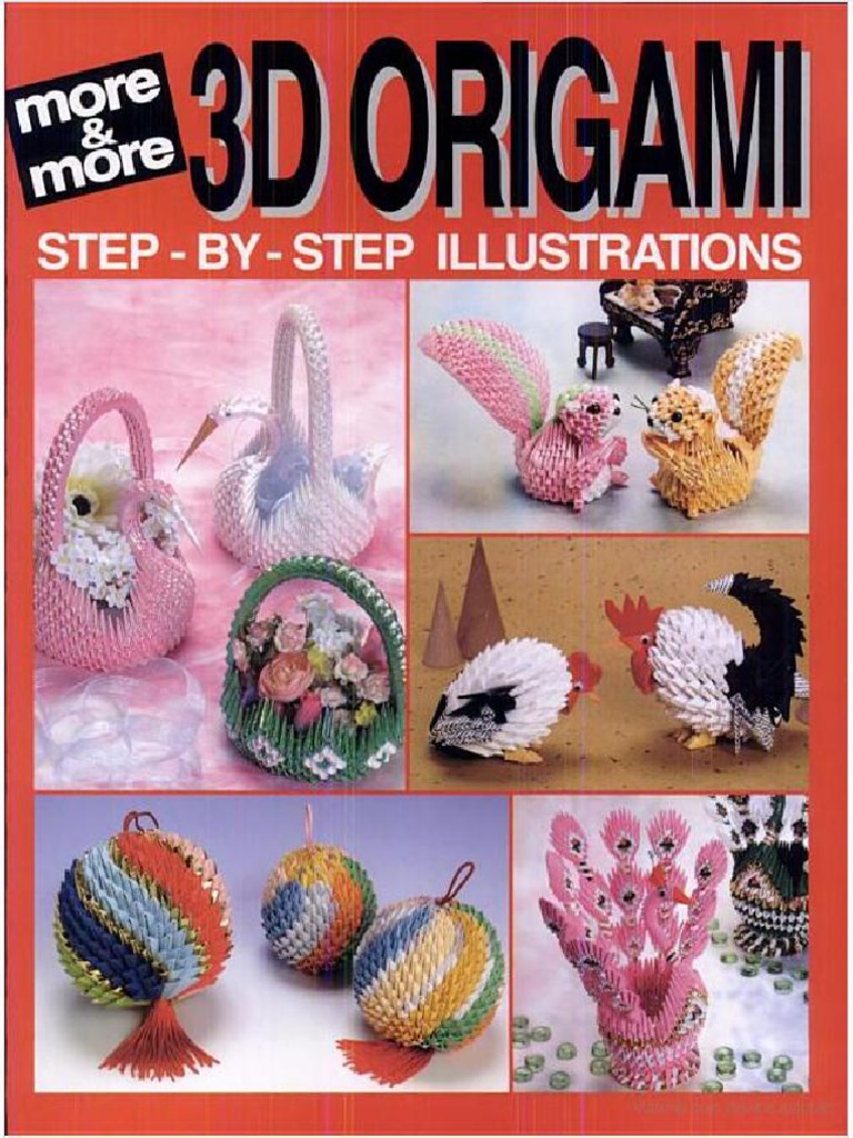 3D Origami Step by Step Illustrations Ii PDF | PDF | Paper Folding ...