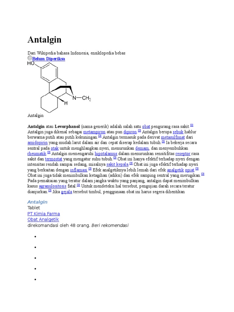 Antalgin | PDF | Pengembangan Diri | Kesehatan Holistik