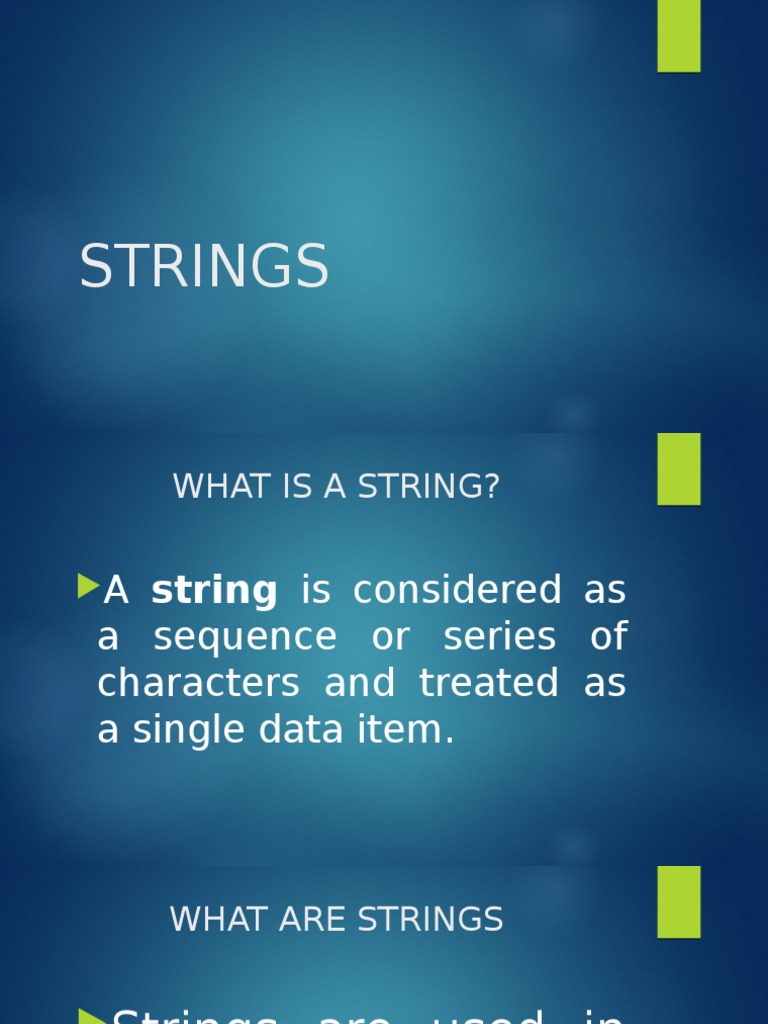 ICT Strings | PDF
