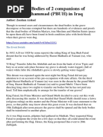 Fresh Discovery of Sahaba Bodies in Iraq | PDF | Ali | Muhammad