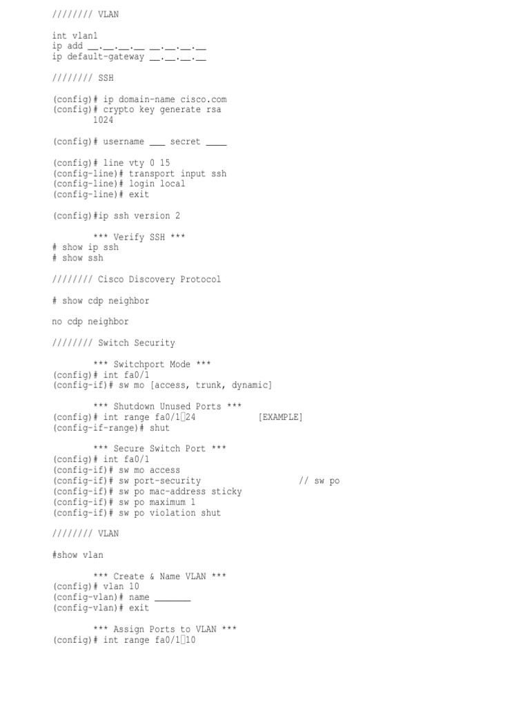 Ccna 2 Commands | PDF | Ip Address | Computer Networking Ccna 2 Commands | PDF | Ip Address | Computer Networking