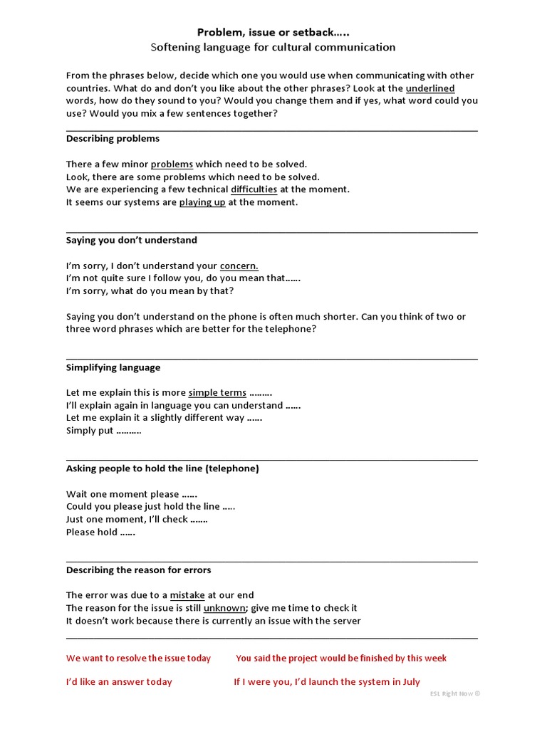 Softening Language | PDF | Phrase | English Language