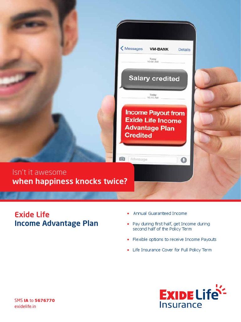 Exide Life Income Advantage Plan Brochure | Download Free PDF ...