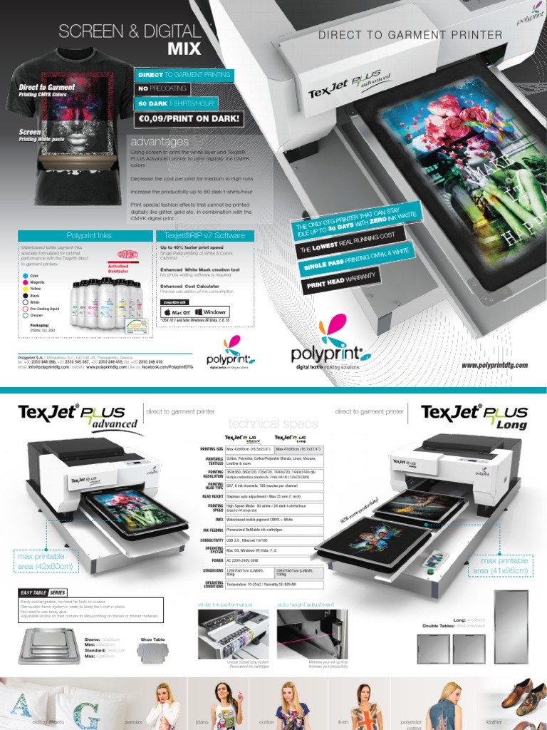 Texjet Plus Printers 2015 | PDF | Communication Design | Media Technology
