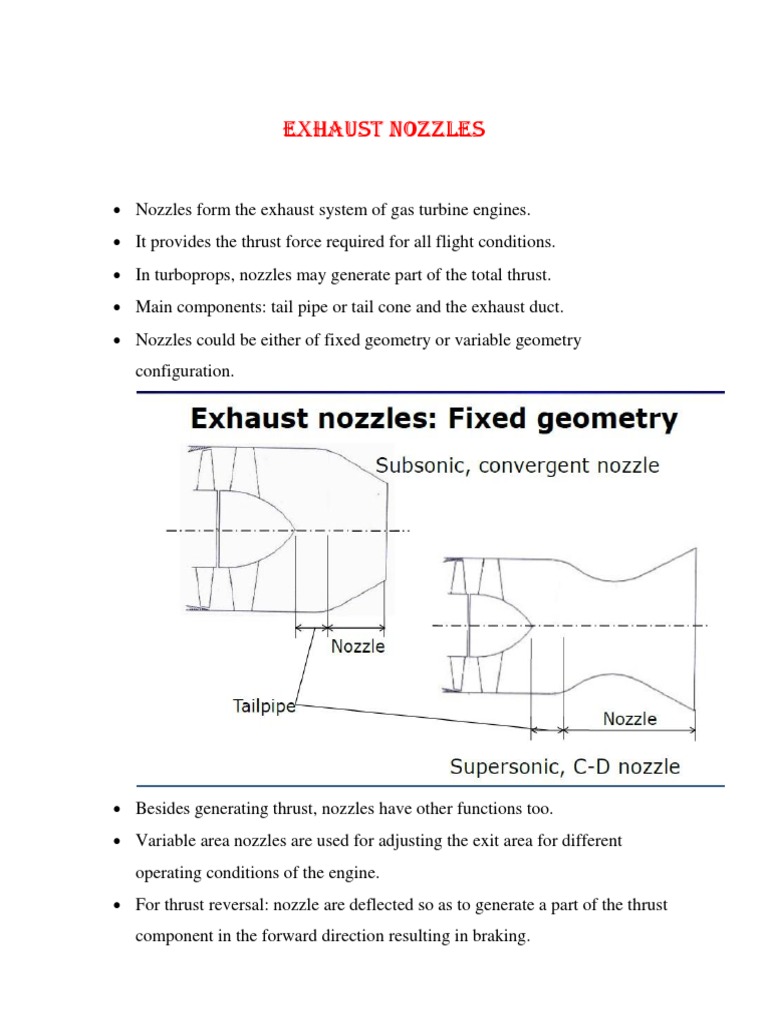Ejector Type Nozzle & Thrust Reversal | PDF | Thrust | Propulsion