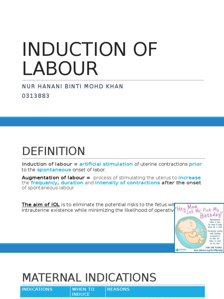 Induction of Labour | PDF | Childbirth | Pregnancy