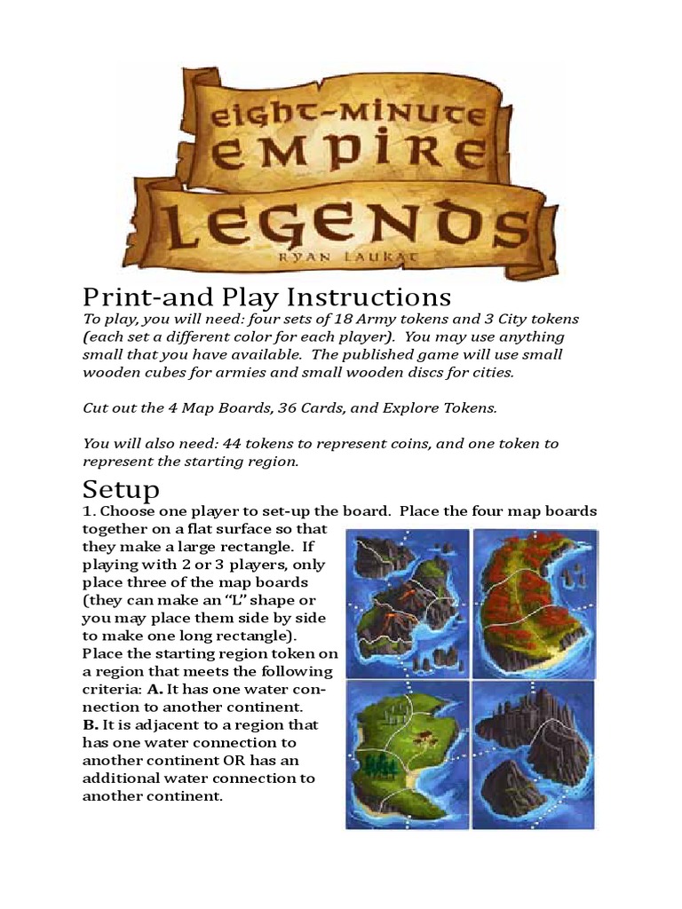 Ultimate Empire Game Instructions | PDF | Games Of Mental Skill ...