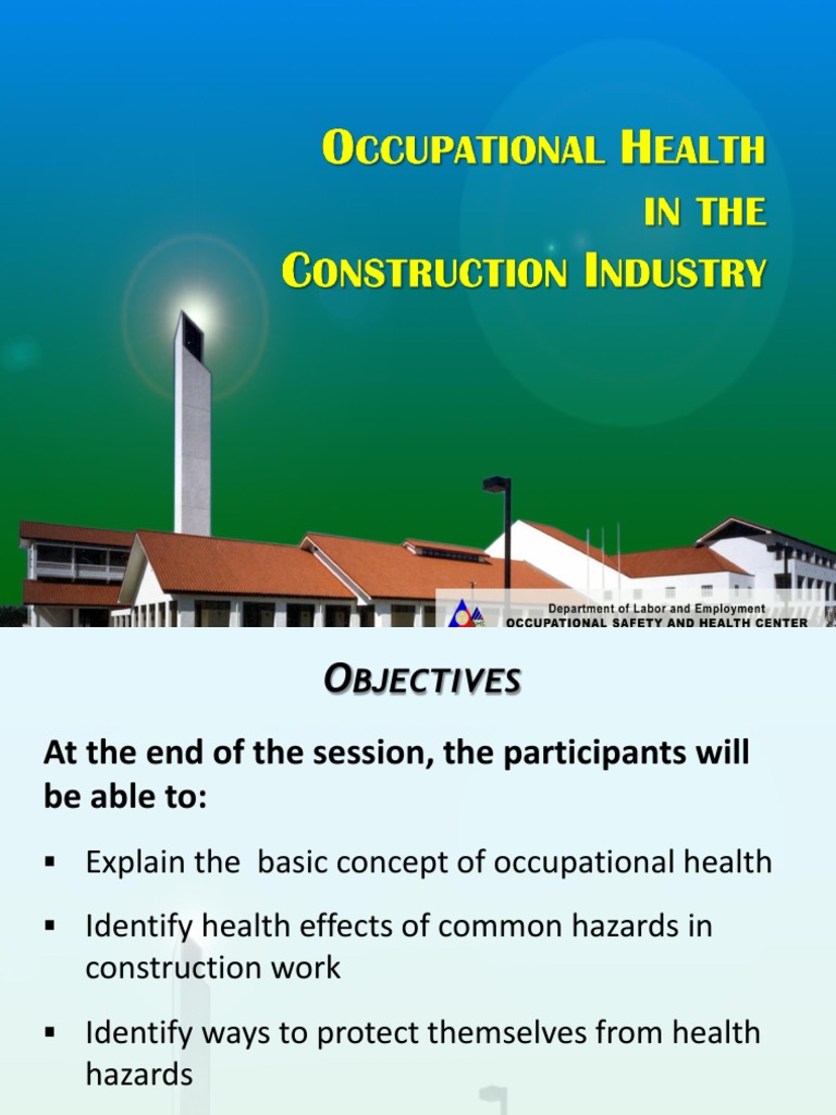 Occupational Health For Construction Workers | PDF | Occupational ...