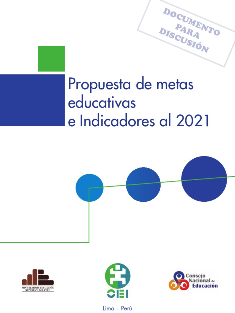 Propuesta de Metas Educativas e Indicadores Al 2021 | PDF | Educación ...