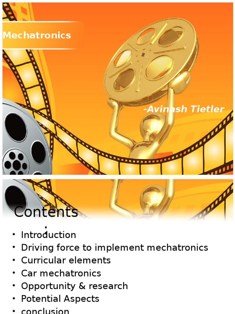 Mechatronics: - Avinash Tietler | PDF | Mechatronics | Sensor
