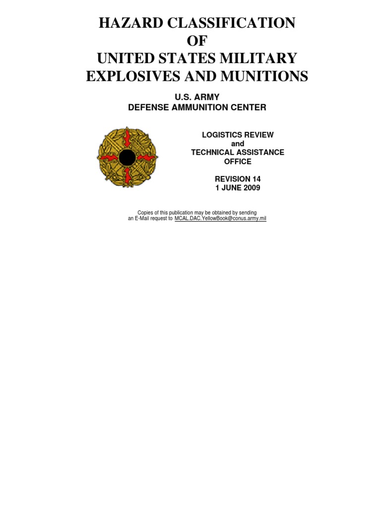 Hazard Classification of United States Military Explosives and ...