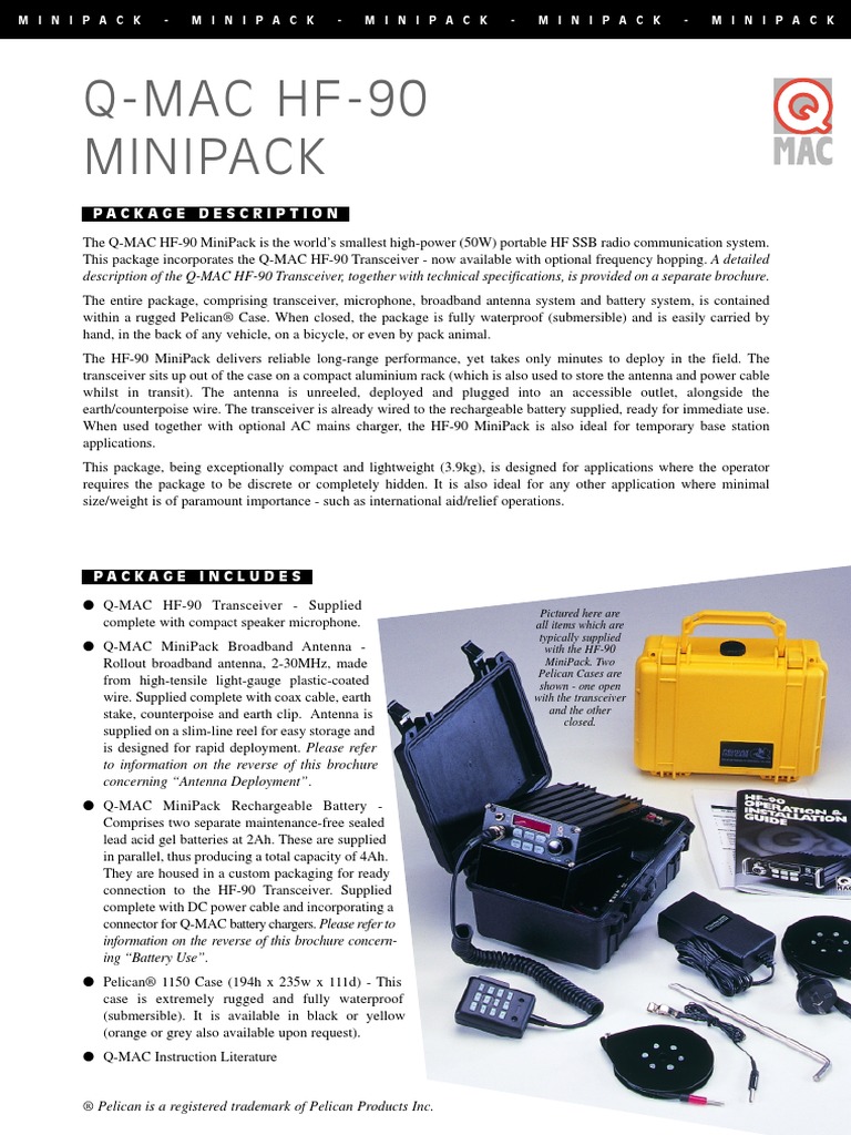 Qmac Hf-90 Brochure | PDF | Battery Charger | Battery (Electricity)