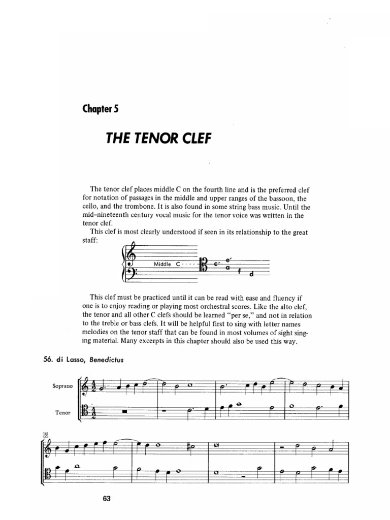 Tenor Clef | PDF