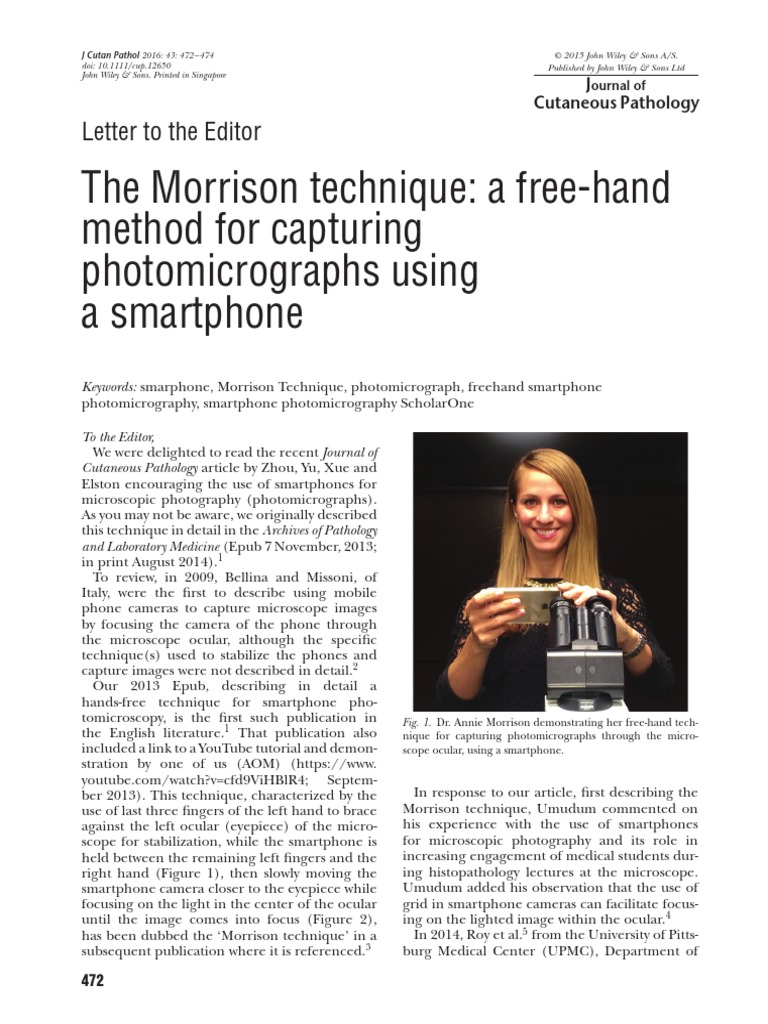 The Morrison Technique: A Free-Hand Method For Capturing ...