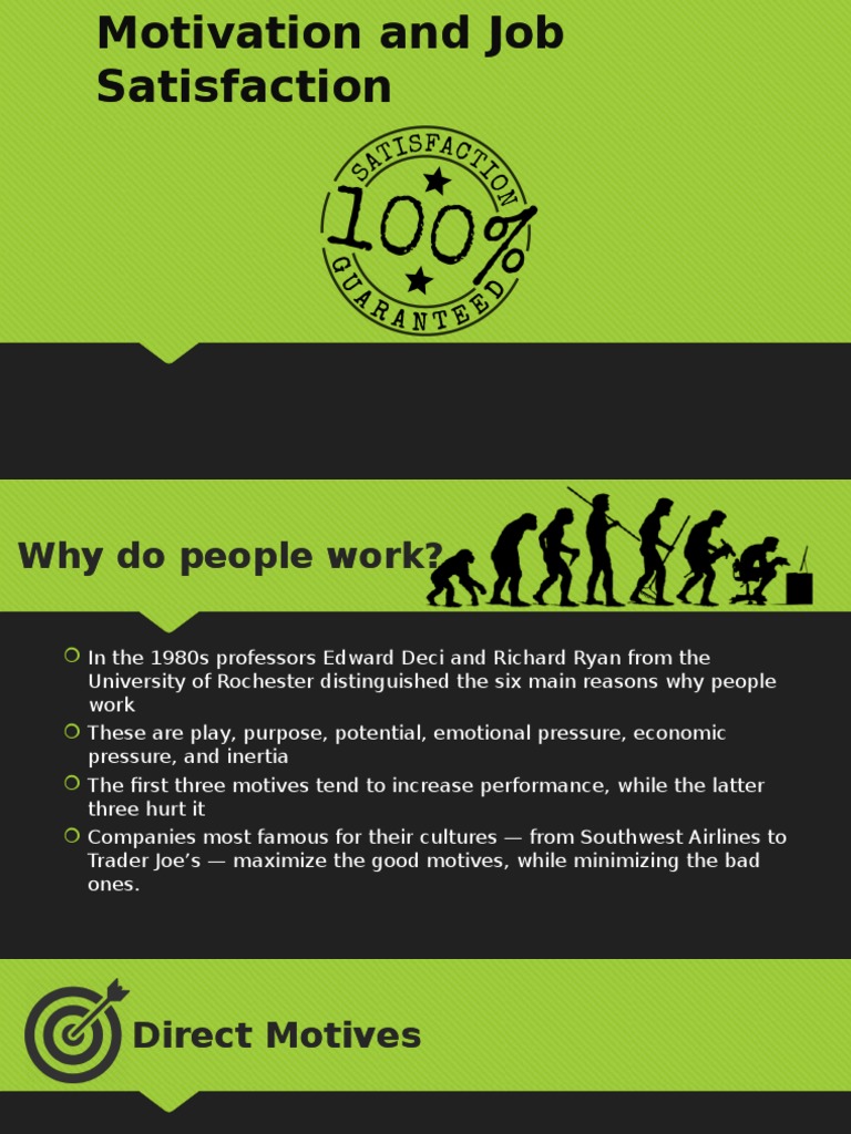 Motivation and Job Satisfaction | PDF | Starbucks | Motivation